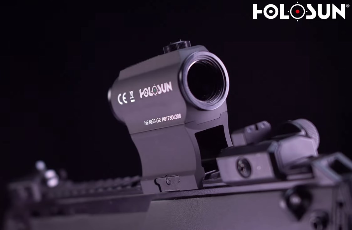 Обзор HOLOSUN HE403B-GR. Элитный коллиматорный прицел с зеленой меткой ...